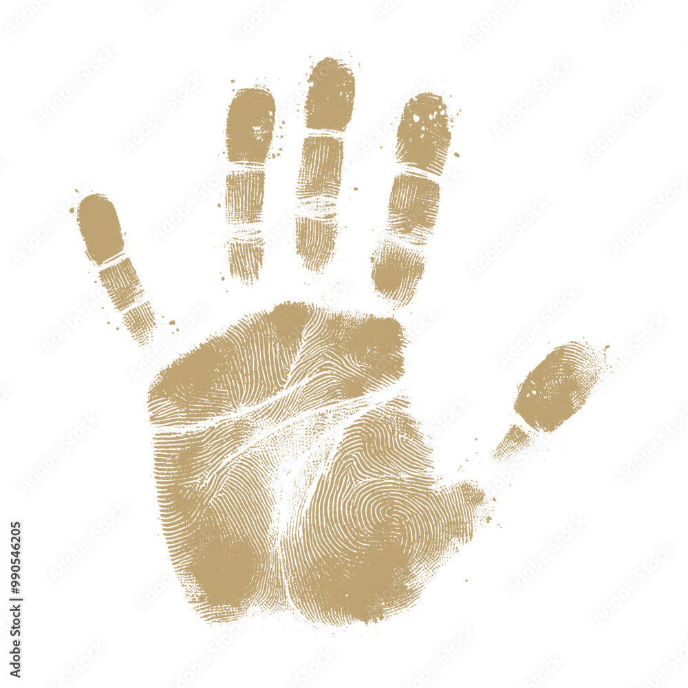 human handprint vector , The handprint should look realistic vector Stock Vector | Adobe Stock