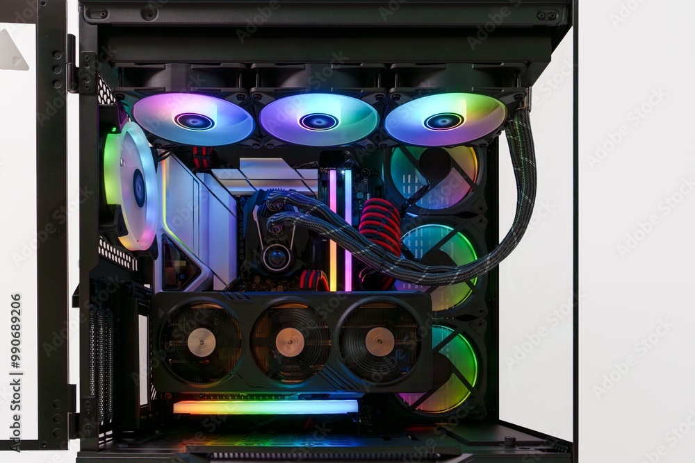 A premium gaming PC build focused on aesthetics and performance ...