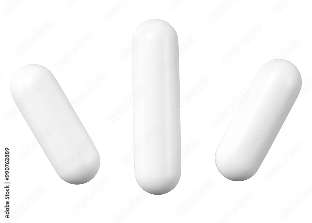 3D round rectangle png sticker, geometric shapes, transparent ...