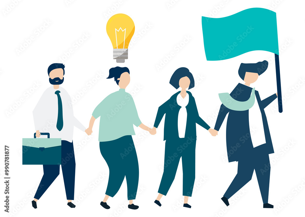 Leader png clipart, business cartoon characters illustration png on ...