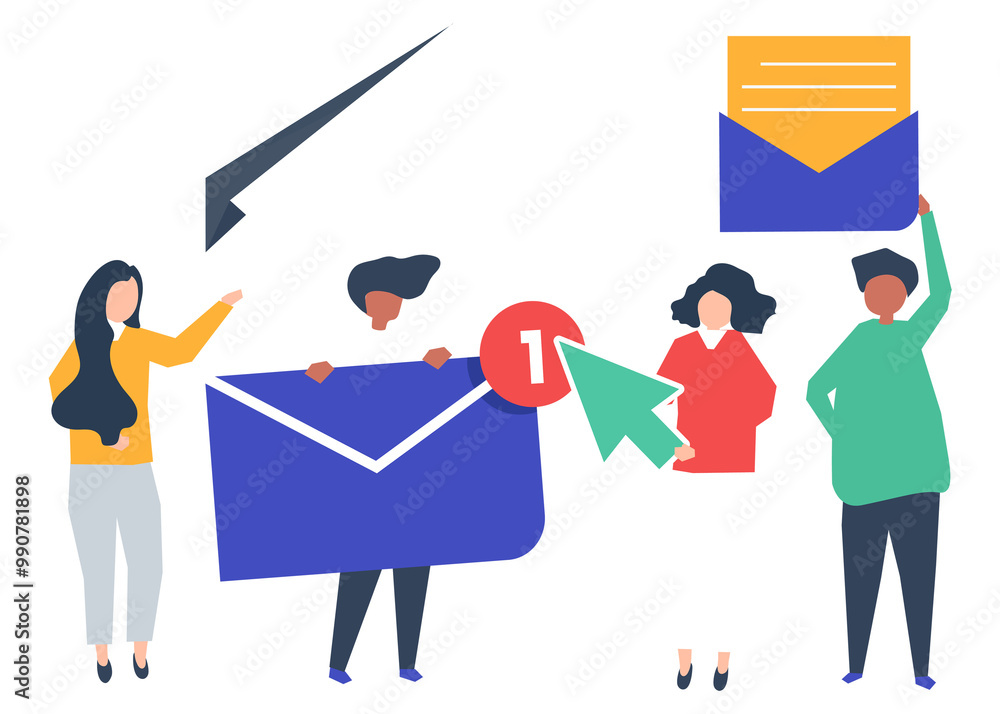 Email png clipart, communication cartoon characters illustration png on ...