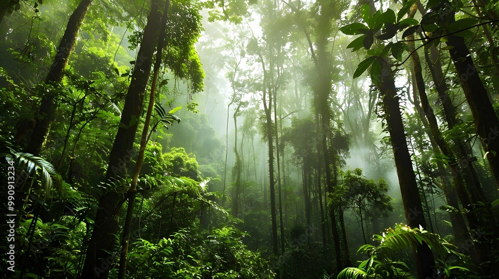 Climate Adaptation Landscape: An urban area transformed by a lush ...