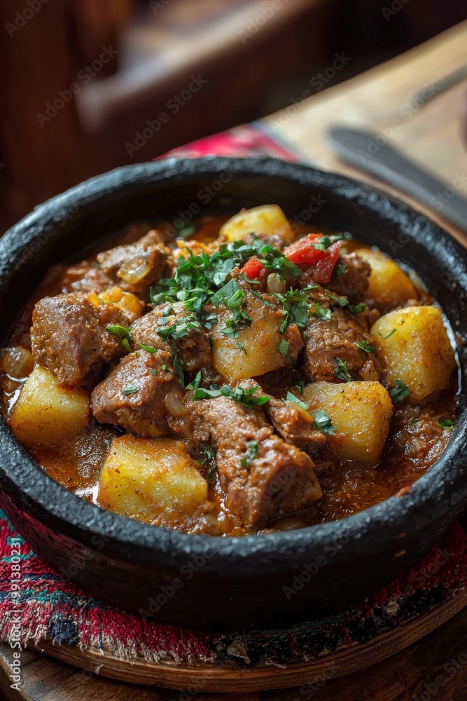 Adobo Arequipeño - A slow-cooked pork stew marinated in chicha de jora ...