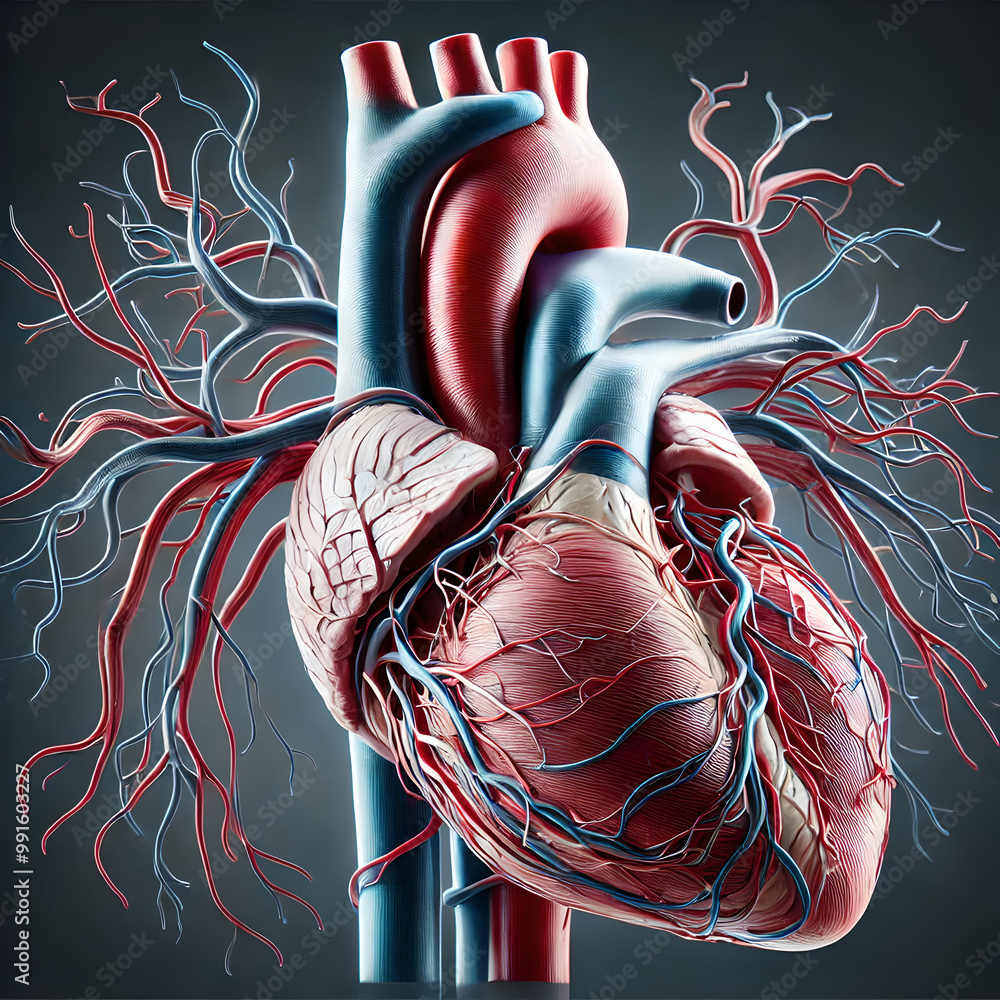 Aorta anatomy: diagram of the aorta, the largest artery in the human ...