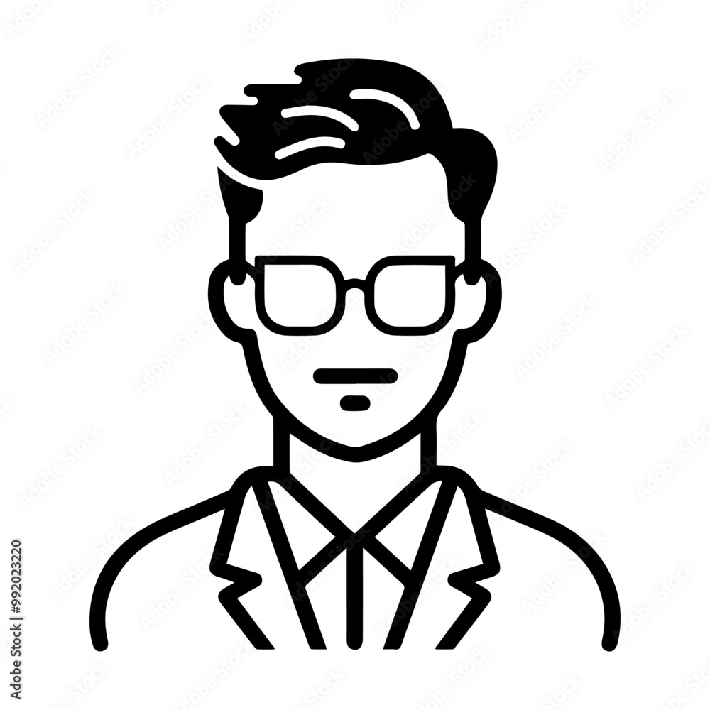 dealer icon or modern line symbol. Vector line art and icon design with ...