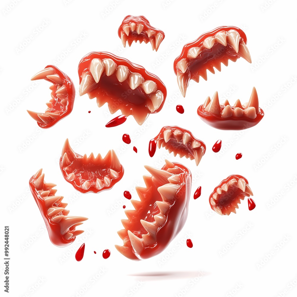 Spooky Halloween Treats: A Closer Look at Unsettling Candy Fangs ...