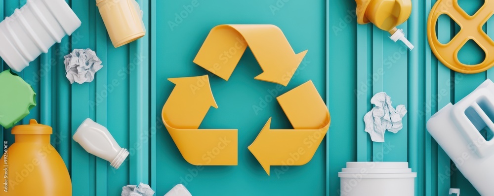 Conceptual flowchart showing how food, recycling, general, and ...