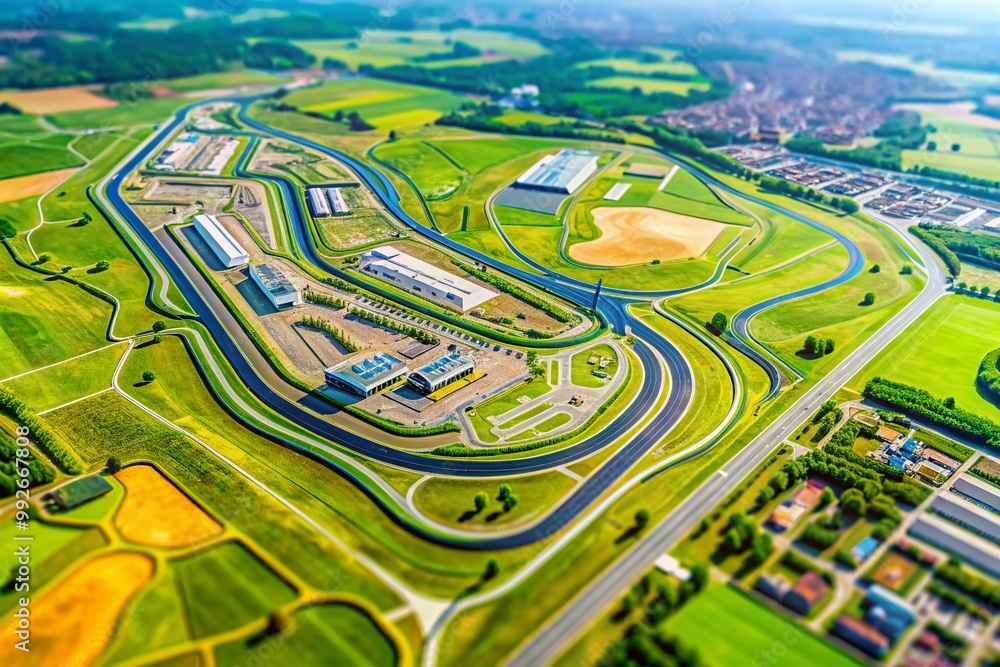 Detailed Map of Silverstone Race Track Featuring Layout and Key ...