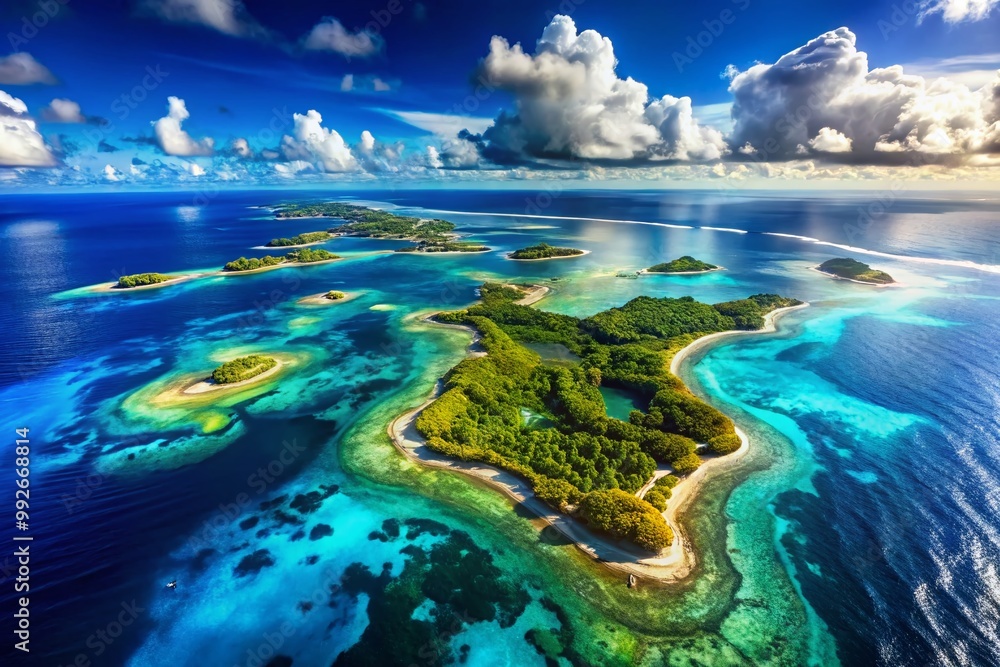 Detailed Map of the British Indian Ocean Territory Highlighting Islands ...
