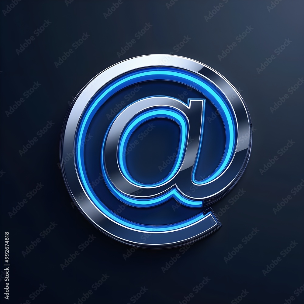 @ symbol, e mail sign, @ logo icon, 3d icon, the meaning behind the ...