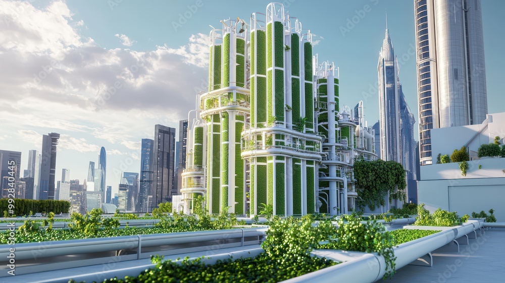 Blueprint for an urban vertical algae farm, focusing on biofuel ...