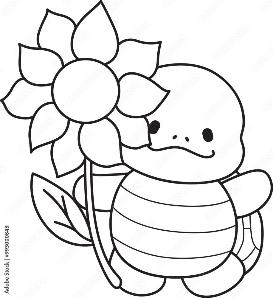 Free printable cute turtle for kindergarten. Preschool outline ...