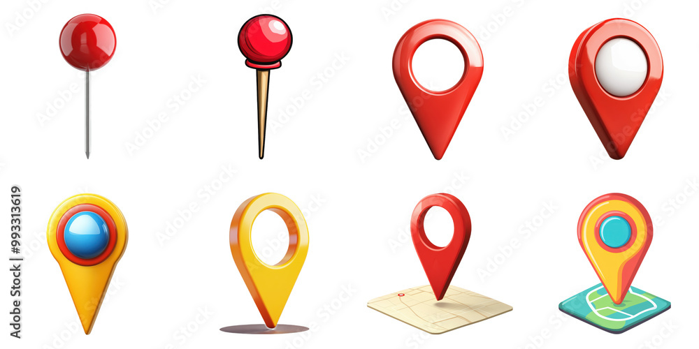 PNG pinpoint location no bg sample mockup set navigation concept using ...