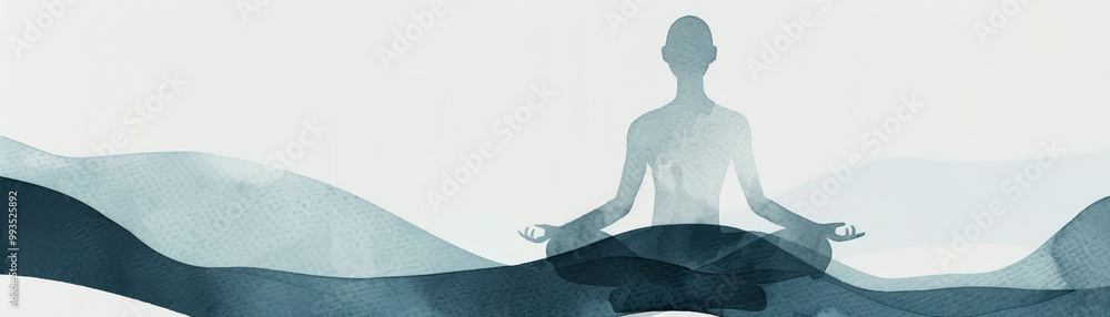 AI Meets Ancient Wisdom. Elegant Watercolor Animation Portrays Stylized ...