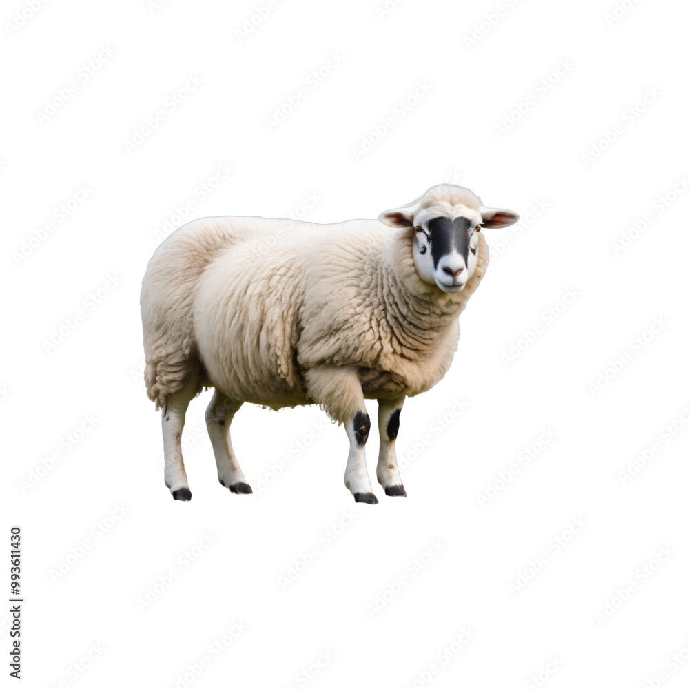 sheep ,isolated on white background , transparent png image Stock Photo ...