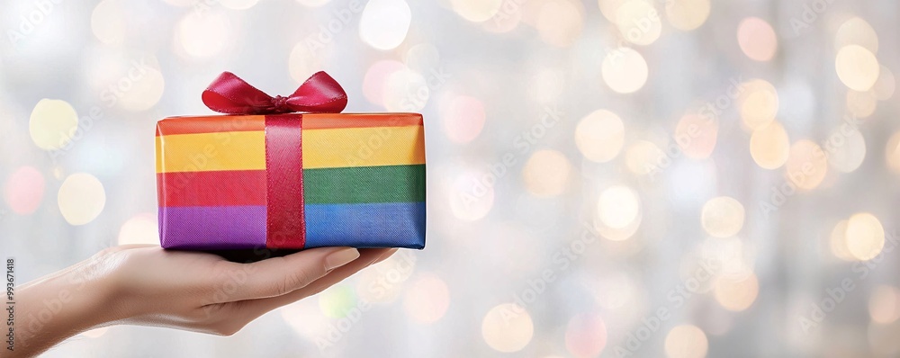 Heartfelt LGBTQ Proposal Celebration - Emotional Moment with Rainbow ...