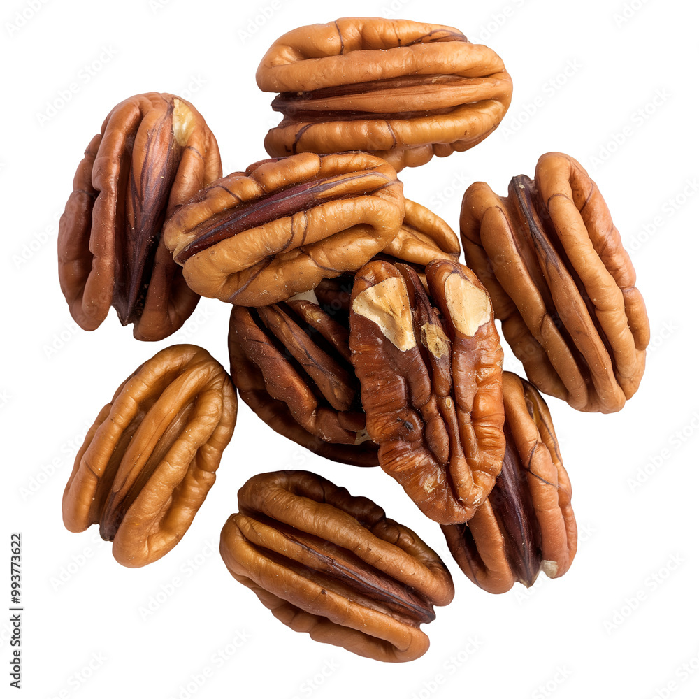 Stock-Foto „Pecans, Nuts & Seed, Isolated on Transparent Background ...