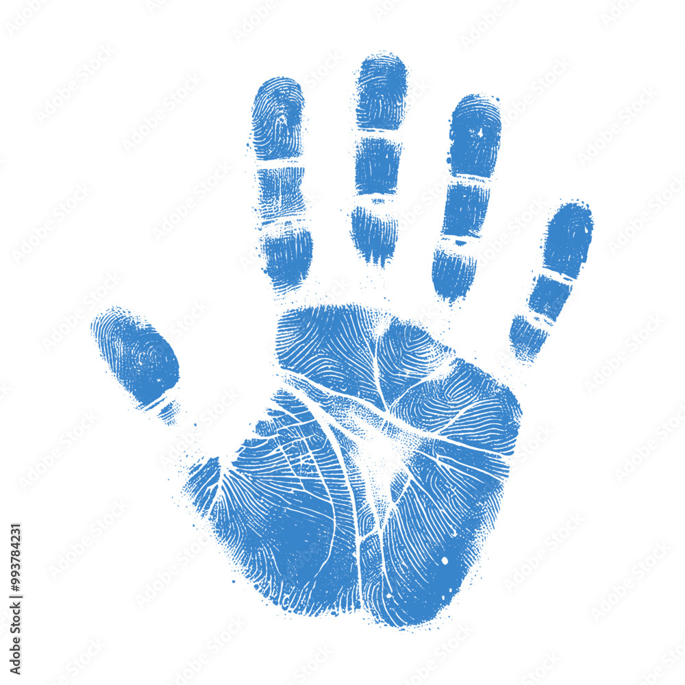 human handprint vector , The handprint should look realistic vector Stock Vector | Adobe Stock