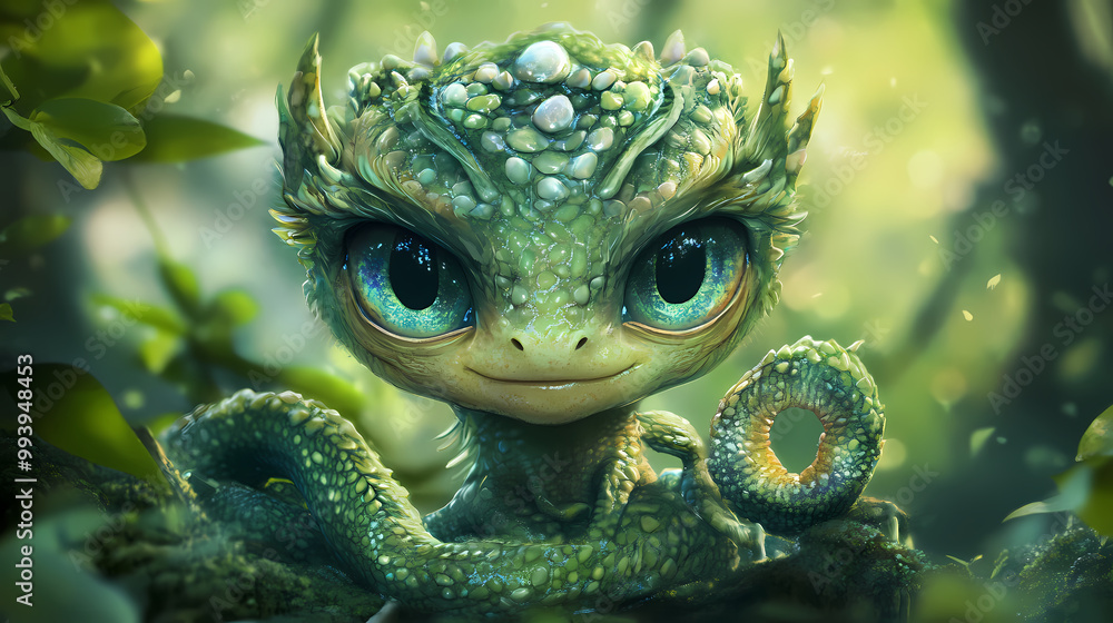 Baby gorgon - mythological, creature, animated, cute, kids art, fantasy ...