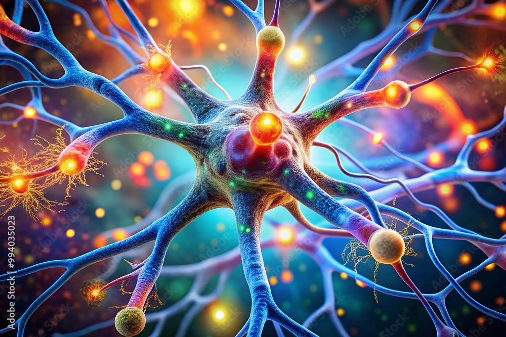 Detailed Labeled Diagram of Neuron Structure for Educational and ...