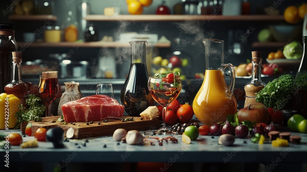 Science of Food: A mouth-watering image showcasing the chemistry and ...