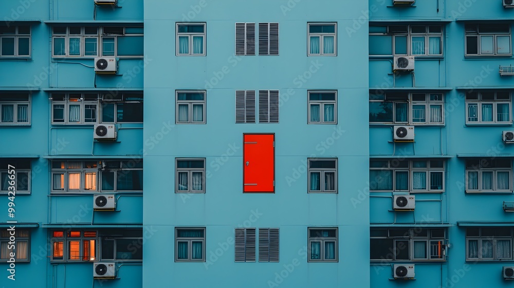 Detailed floor plan showing emergency evacuation routes and safety ...