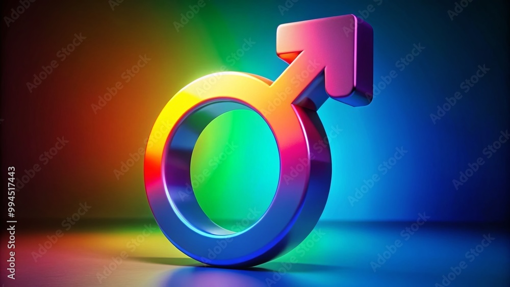 Symbol of Male Gender Identity in Modern Design Representing ...