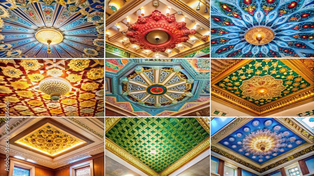 Various Types of Ceiling Textures Showcasing Unique Designs and ...