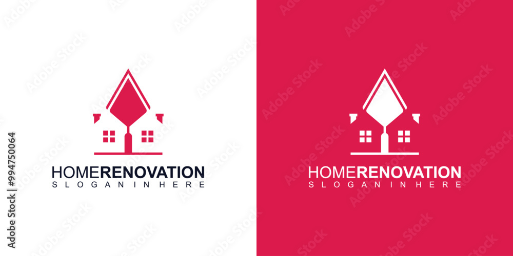 logo design building work, plaster, logo design vector, symbol ...