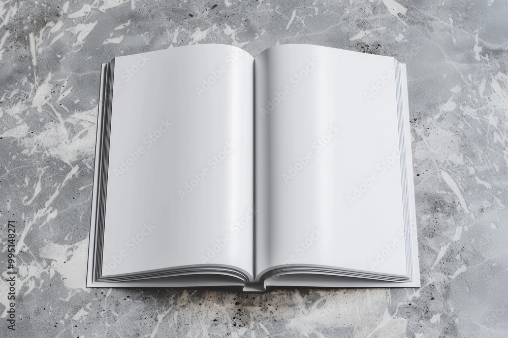 Blank Magazine Cover Design Template on Grey Background for Open Symbol ...