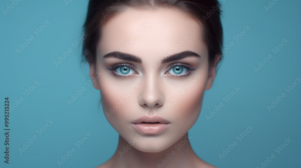 Beautiful white woman face with clean fresh skin, Face care, Facial ...