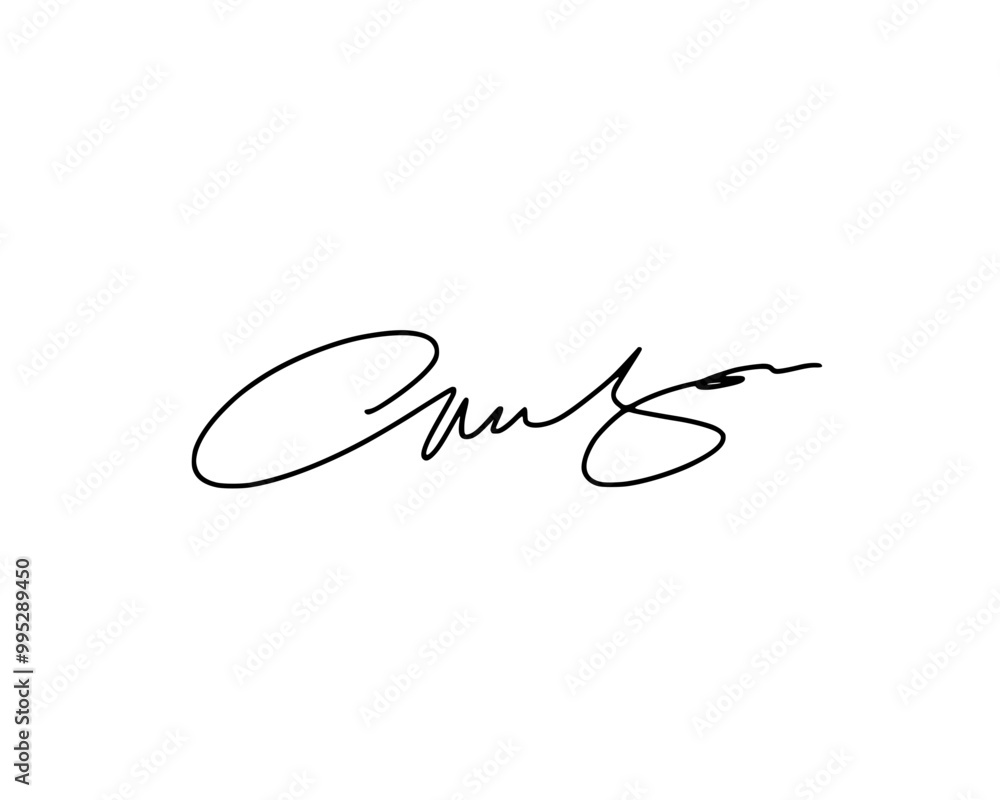 First letter C signature ideas for documents. Vector with transparent ...