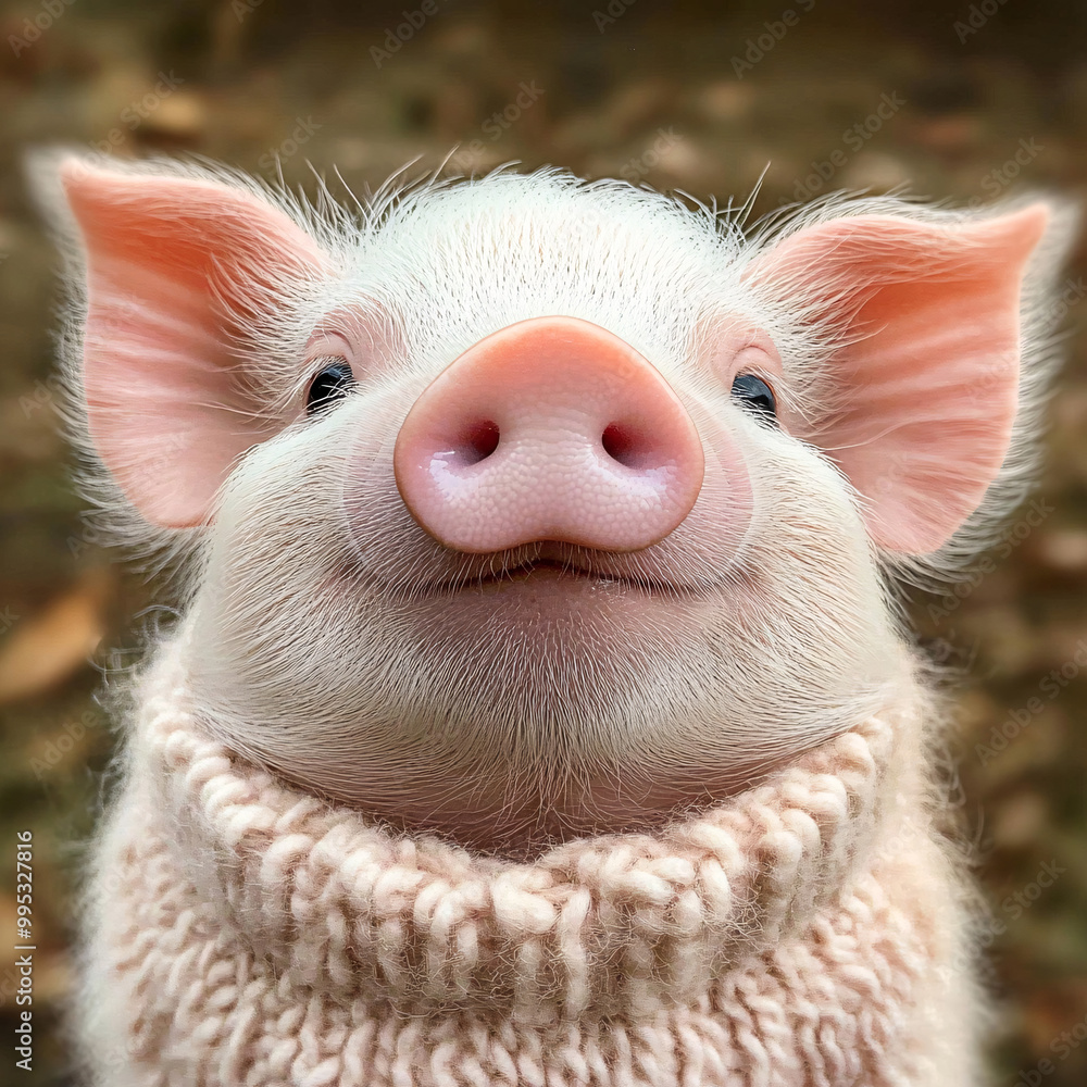 small tiny pig, Little funny minipig, Tiny pot-bellied pig mini-pig ...