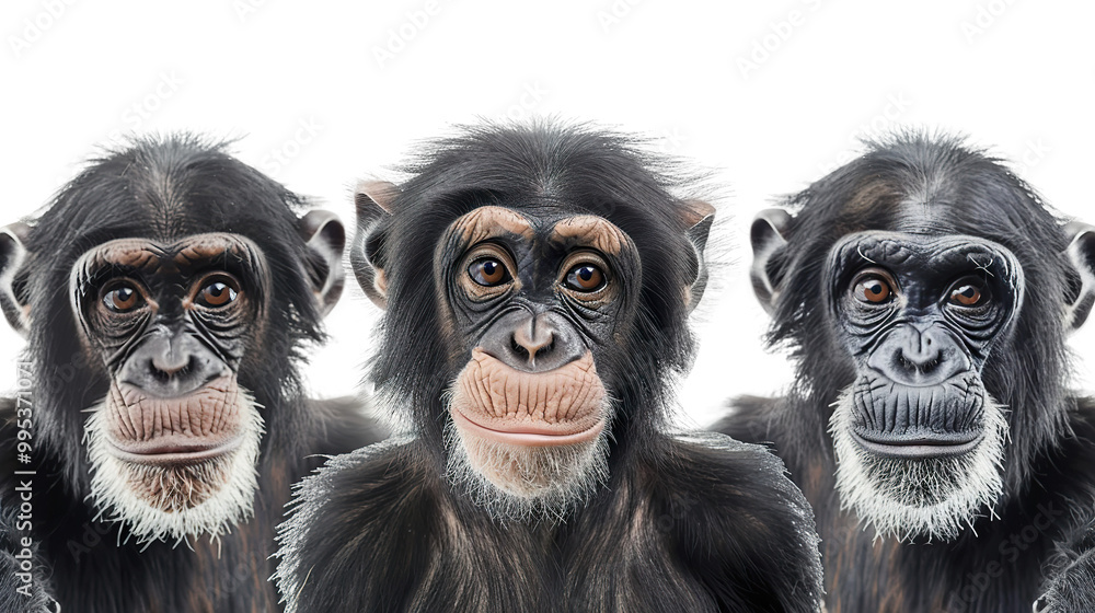 Apes isolated on transparent background, png Stock Photo | Adobe Stock