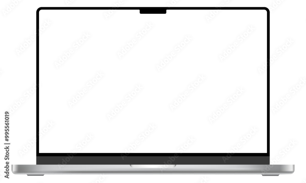 Apple MacBook pro realistic laptop device mockup template. Modern ...