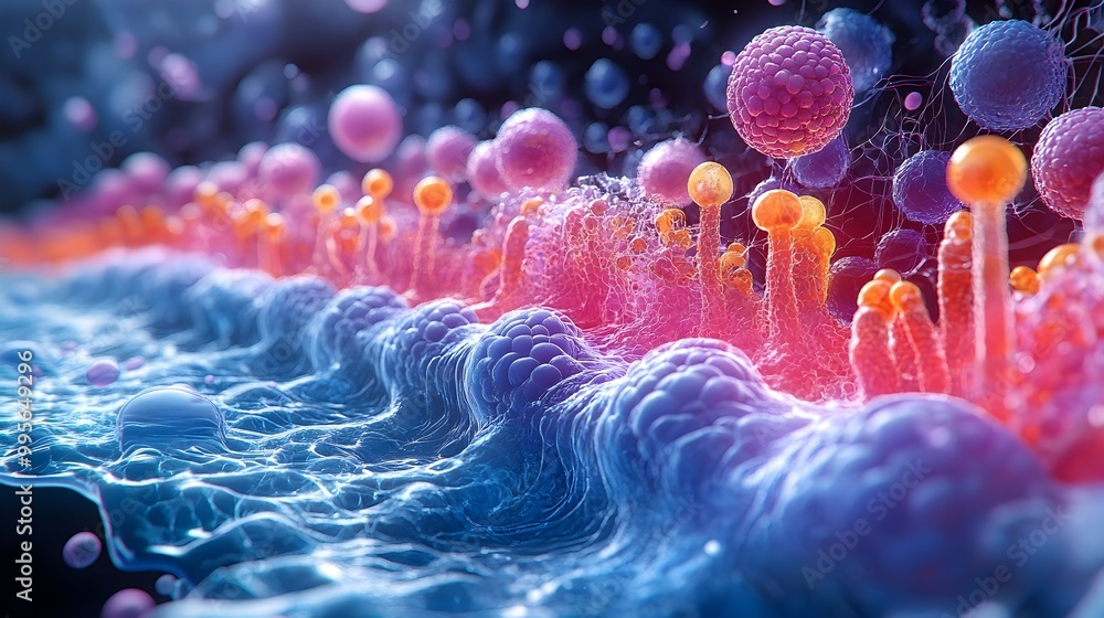 Diagram Showing Transporter Proteins Role in Absorbing Water Soluble ...
