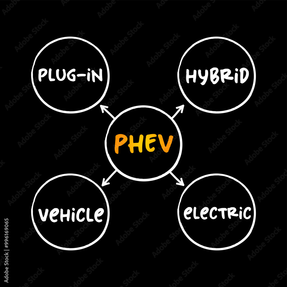 PHEV Plug-in Hybrid Electric Vehicle - hybrid electric vehicle whose ...