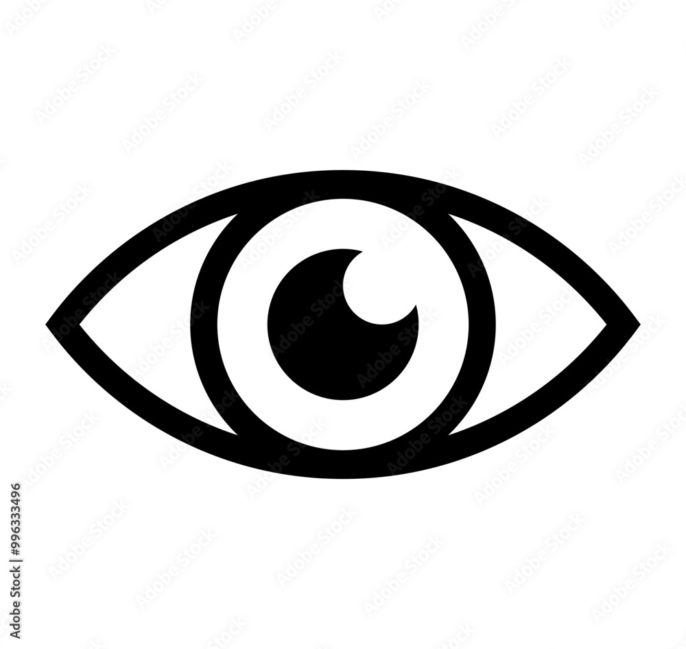 eye icon vector Stock Vector | Adobe Stock