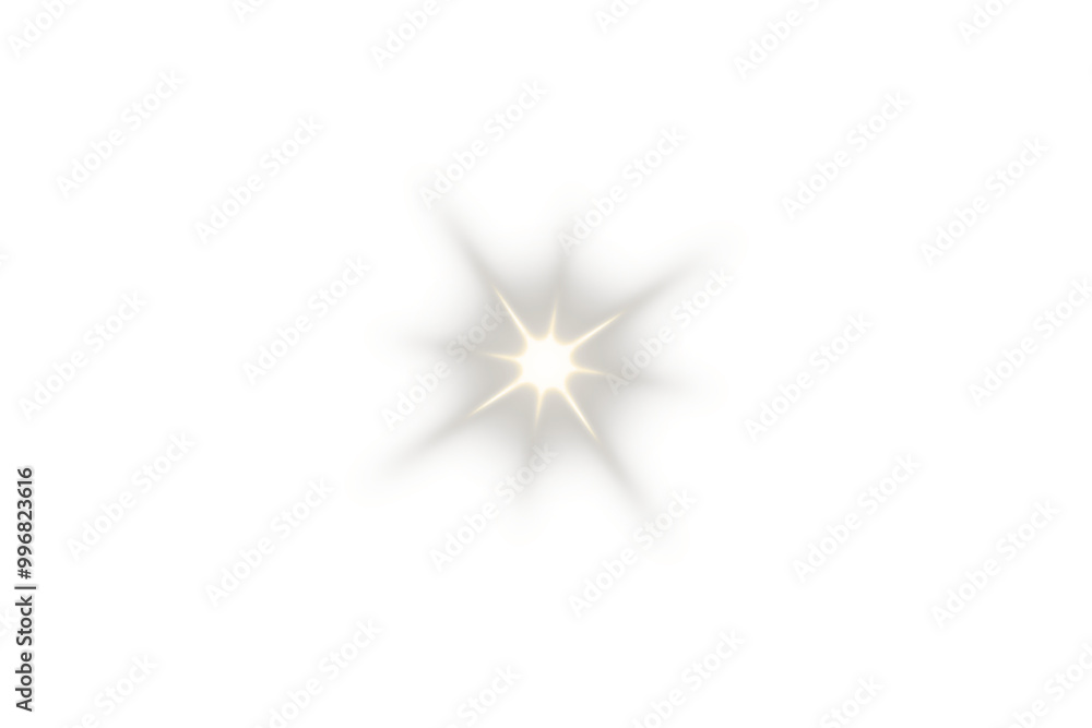 White glow light effect. Starlight sparkle. Light flare effect shine ...
