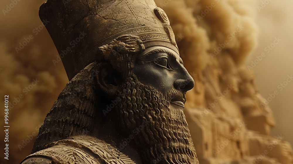 Fotografie Ancient Sumerian Gods old anunnaki structure of Anunnaki ...