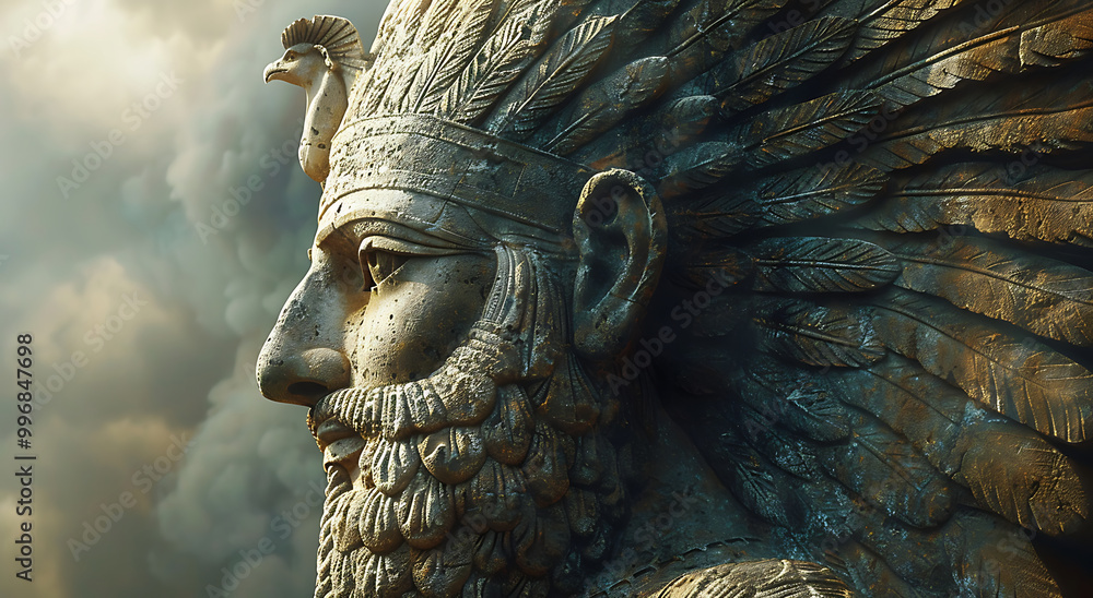 Fotografie Ancient Sumerian Gods old anunnaki structure of Anunnaki ...