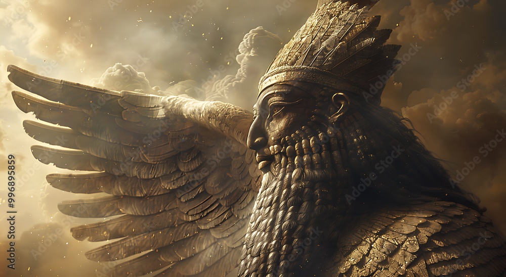 Fotografie Ancient Sumerian Gods old anunnaki structure of Anunnaki ...