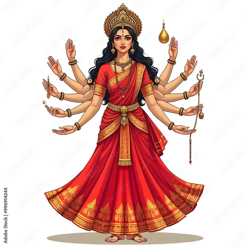 Devi durga background image Stock Photo | Adobe Stock