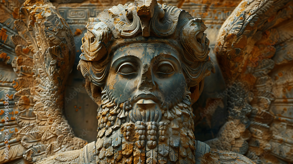 Стоковое фото «Ancient Sumerian Gods old anunnaki structure of Anunnaki ...