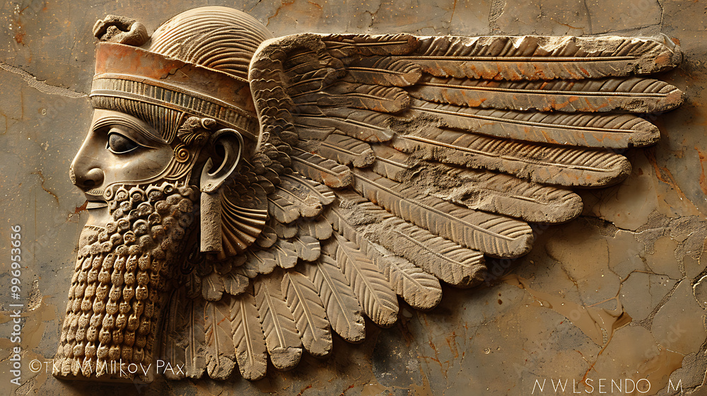 Fotografie Ancient Sumerian Gods old anunnaki structure of Anunnaki ...