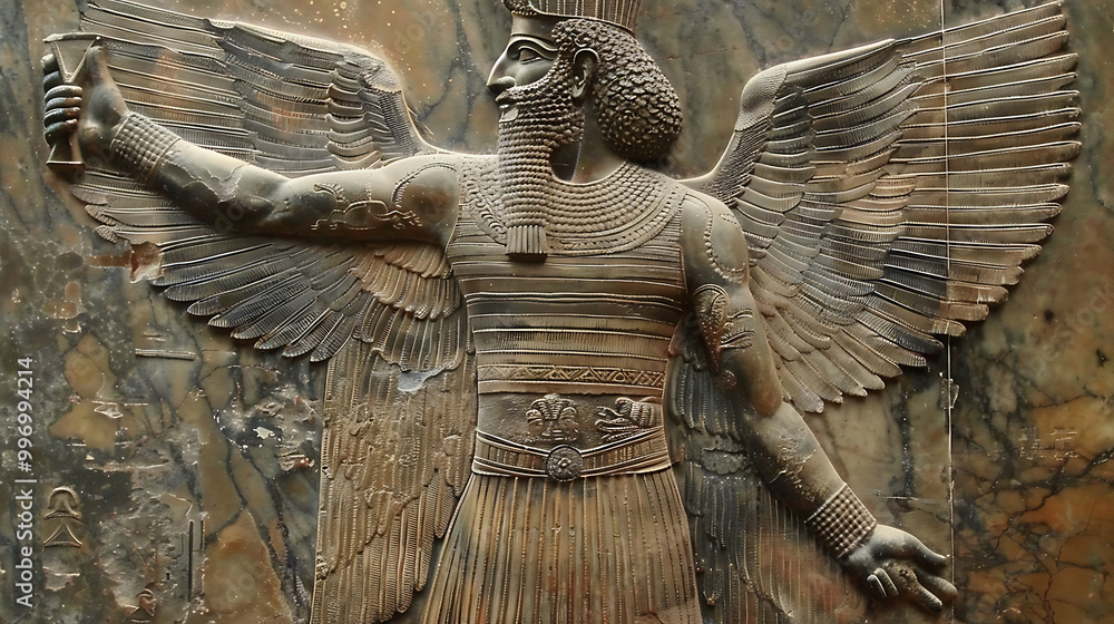 Fotografie Ancient Sumerian Gods old anunnaki structure of Anunnaki ...