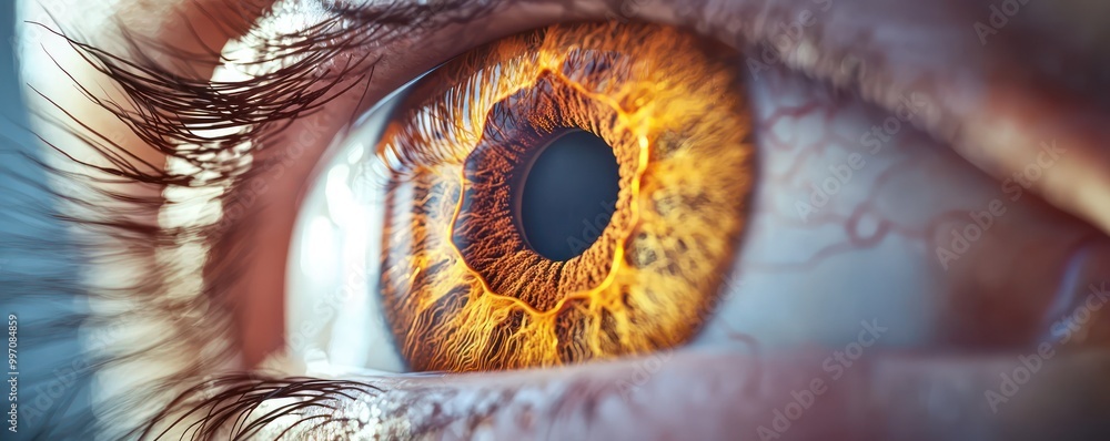 Visual representation of diabetic retinopathy symptoms such as blurry ...