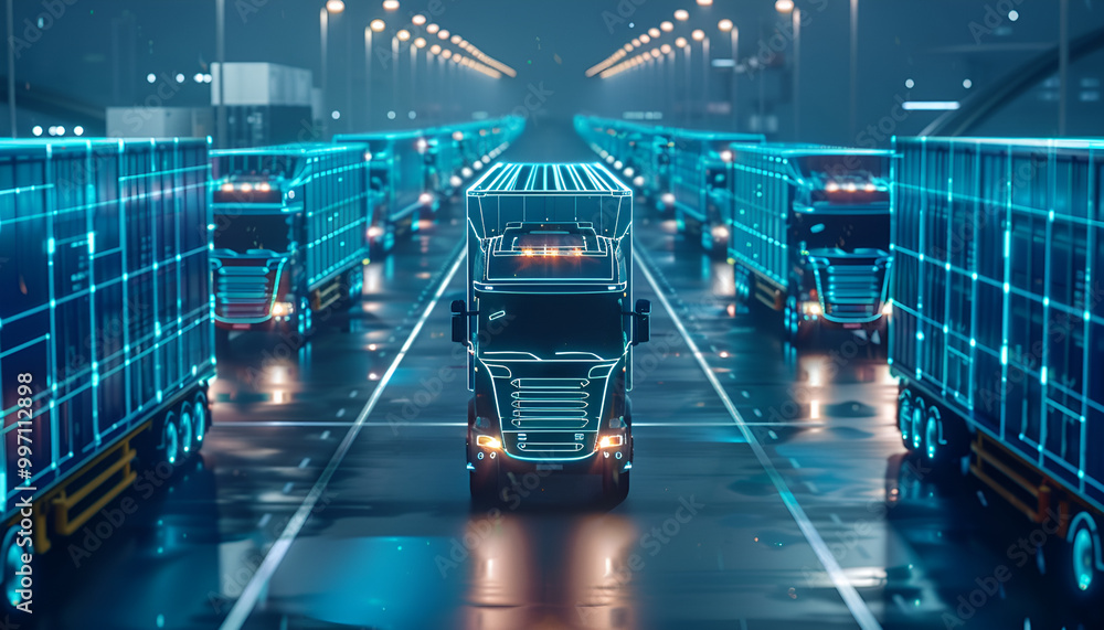 AI in logistics and supply chain management concept. More accurate ...