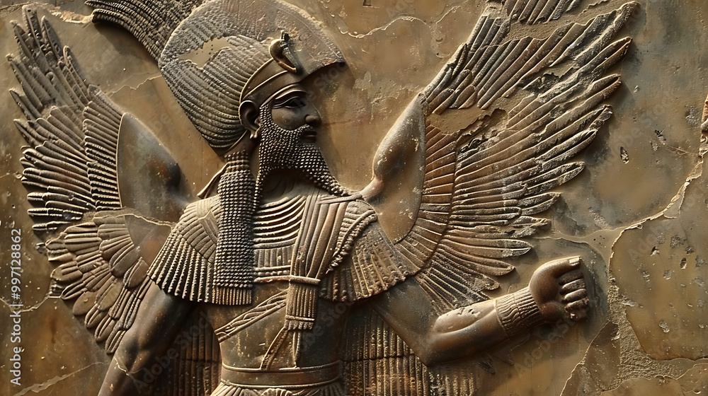 Fotografie Ancient Sumerian Gods old anunnaki structure of Anunnaki ...