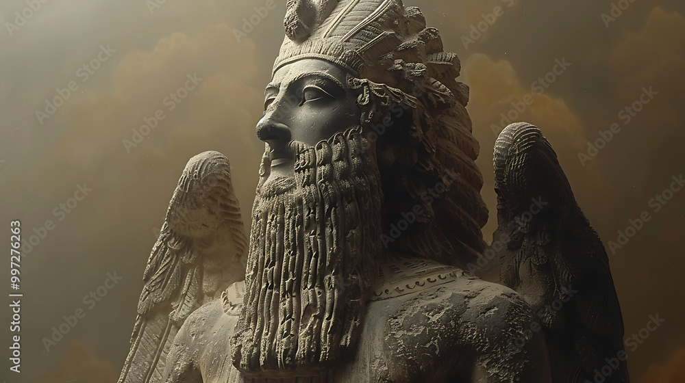 Fotografie Ancient Sumerian Gods old anunnaki structure of Anunnaki ...